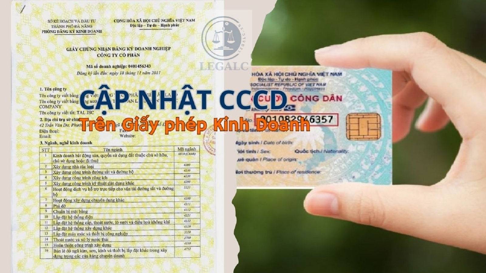 Cập nhật cccd trên giấy phép kinh doanh. Thủ tục thay đổi cccd trên ...